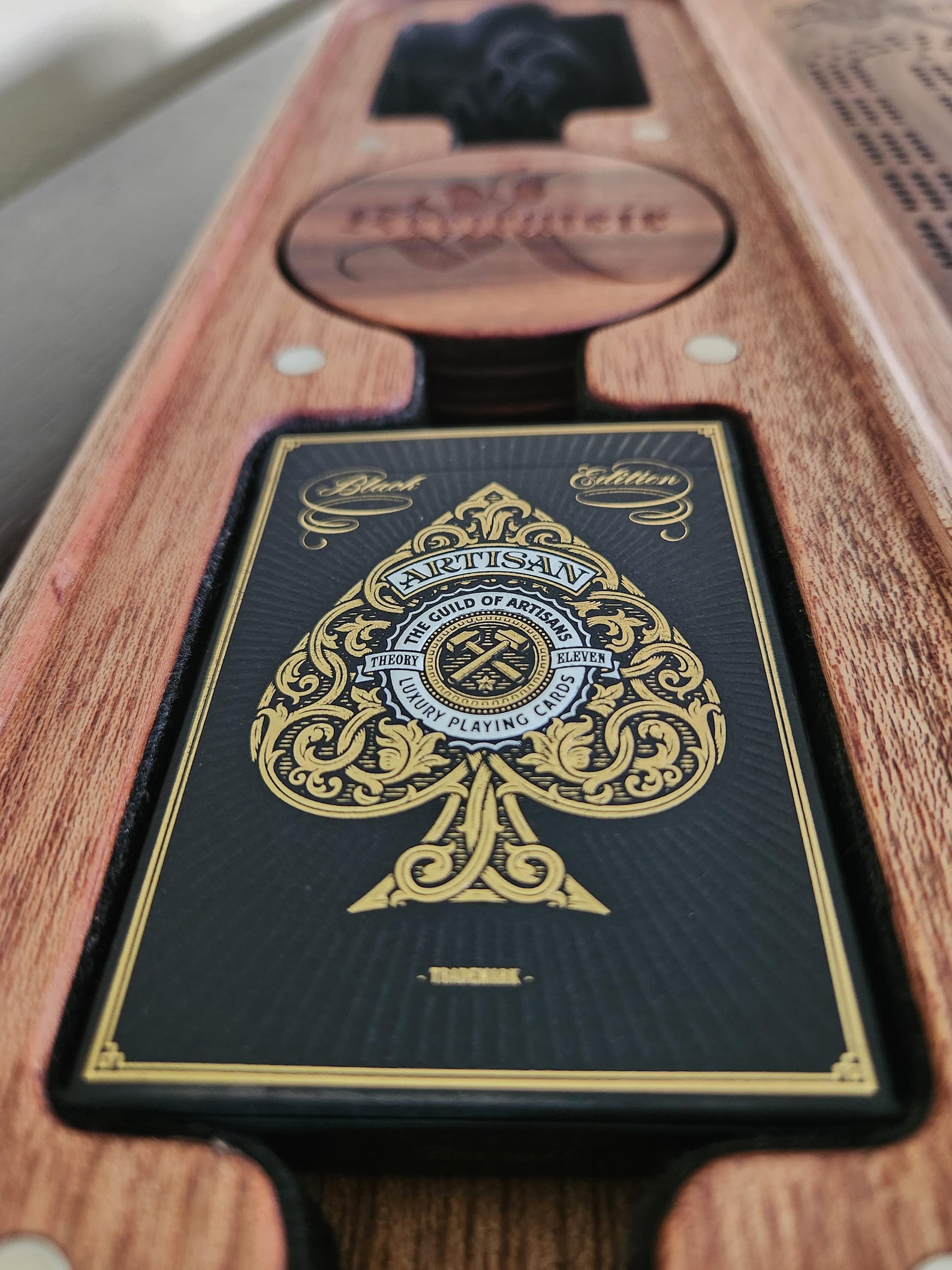 Mahogany and Bolivian Rosewood Cribbage Board Set, Custom Engraved ...