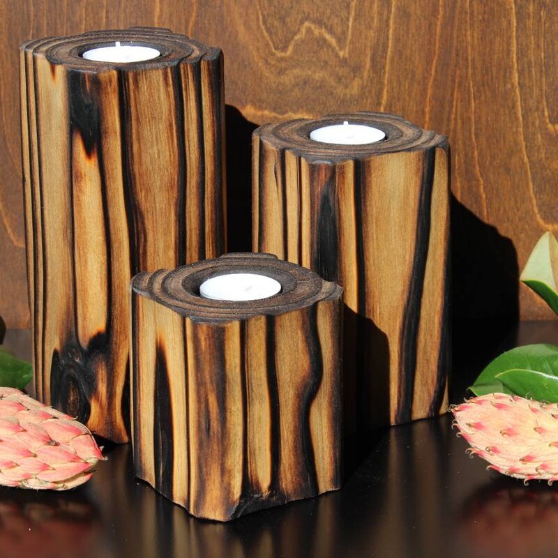 Rustic Candle Holder - Etsy
