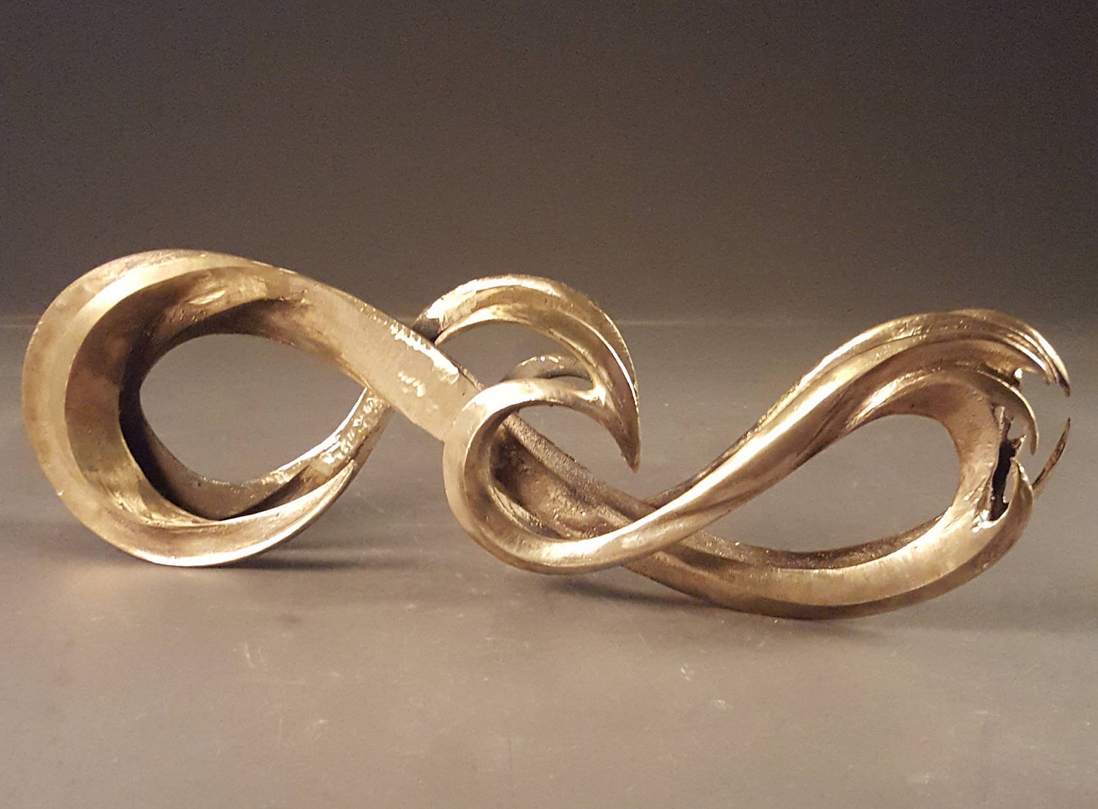 Ripple Handmade Abstract Sculpture Cast in Bronze - Etsy