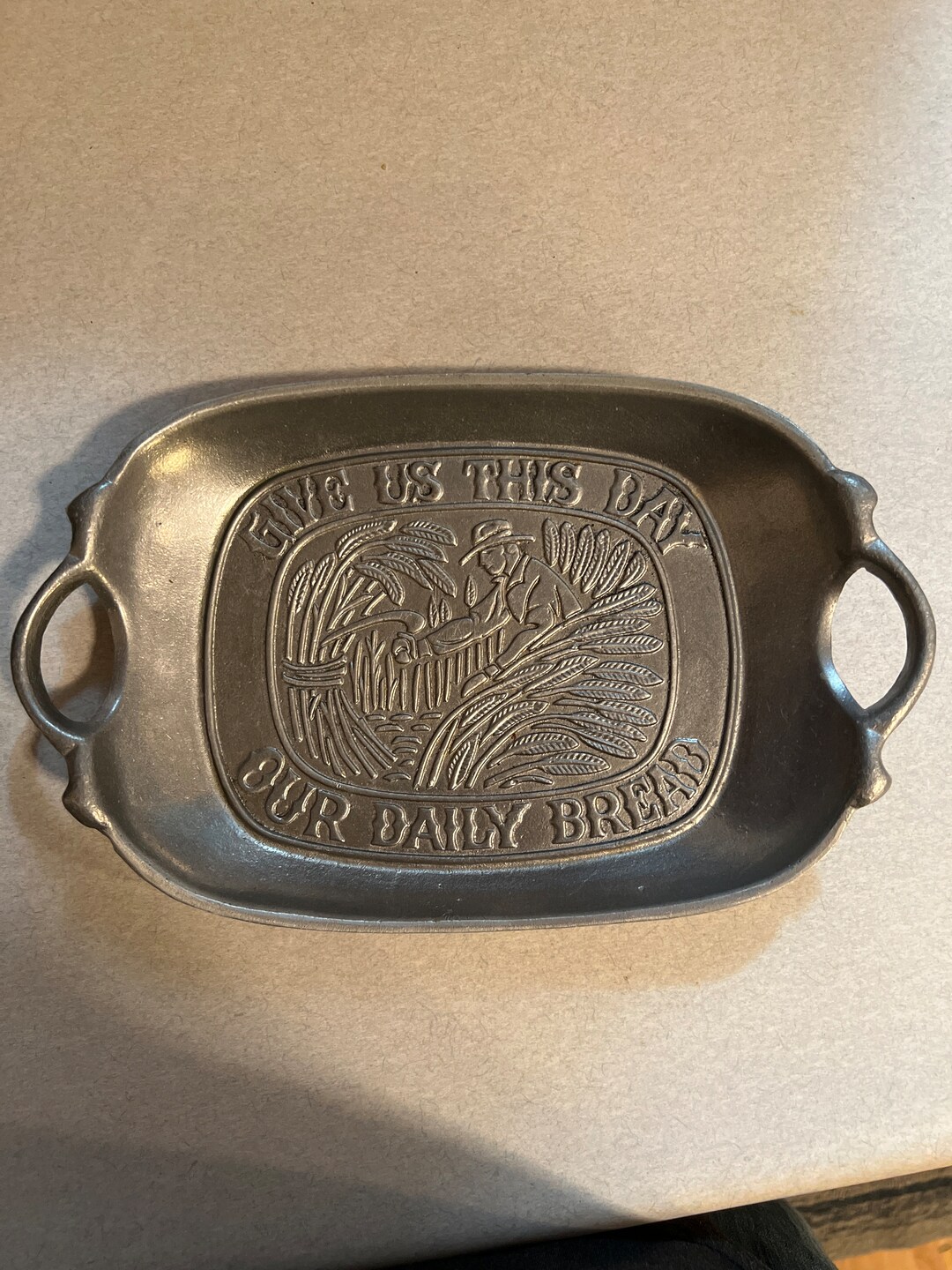 Vintage Sexton 1972 Pewter Platter - Etsy
