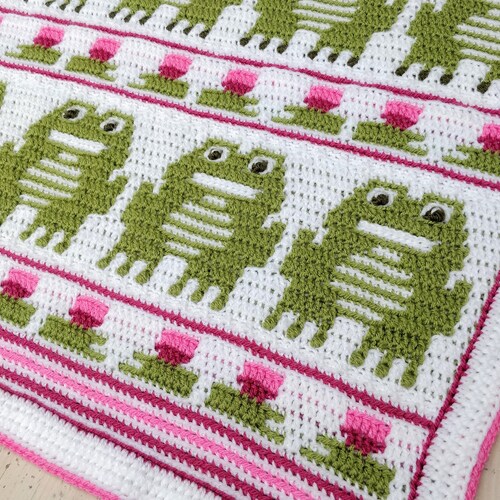CROCHET PATTERN Frog Chorus Blanket Frogs Crochet Baby - Etsy