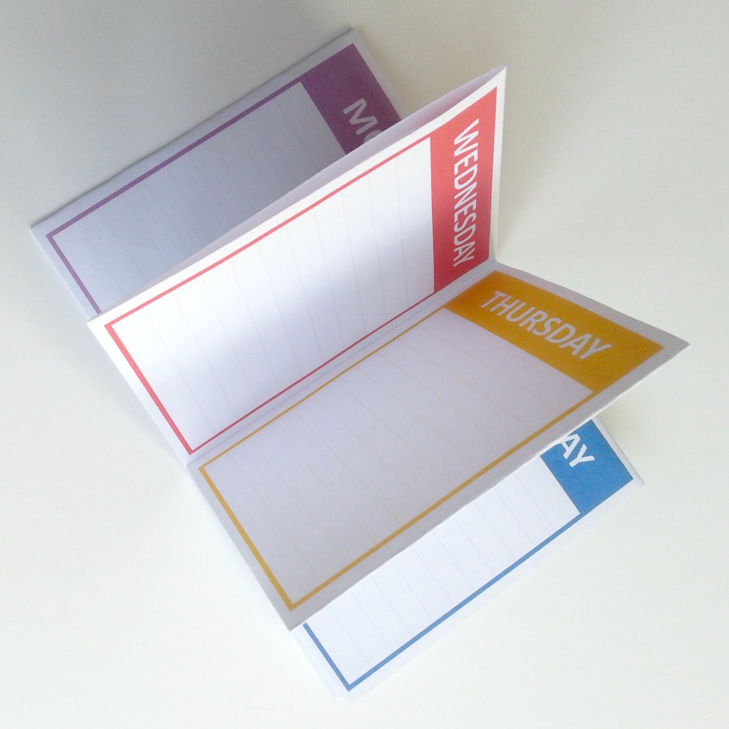 Printable Mini Weekly Notes Booklet Handbag Size Bright - Etsy