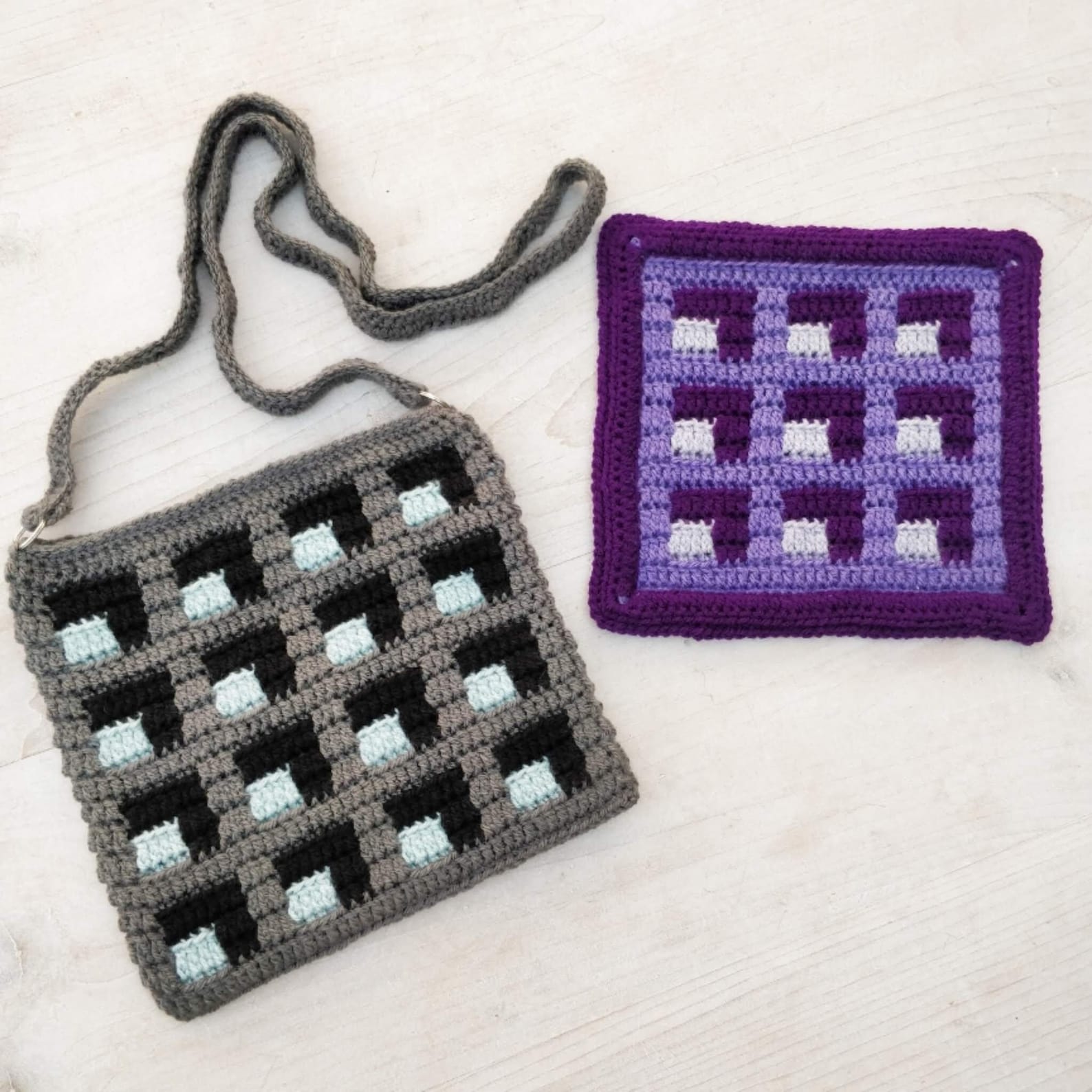 CROCHET PATTERN - Wiffle Waffle - 3D Effect - Overlay Mosaic Crochet ...