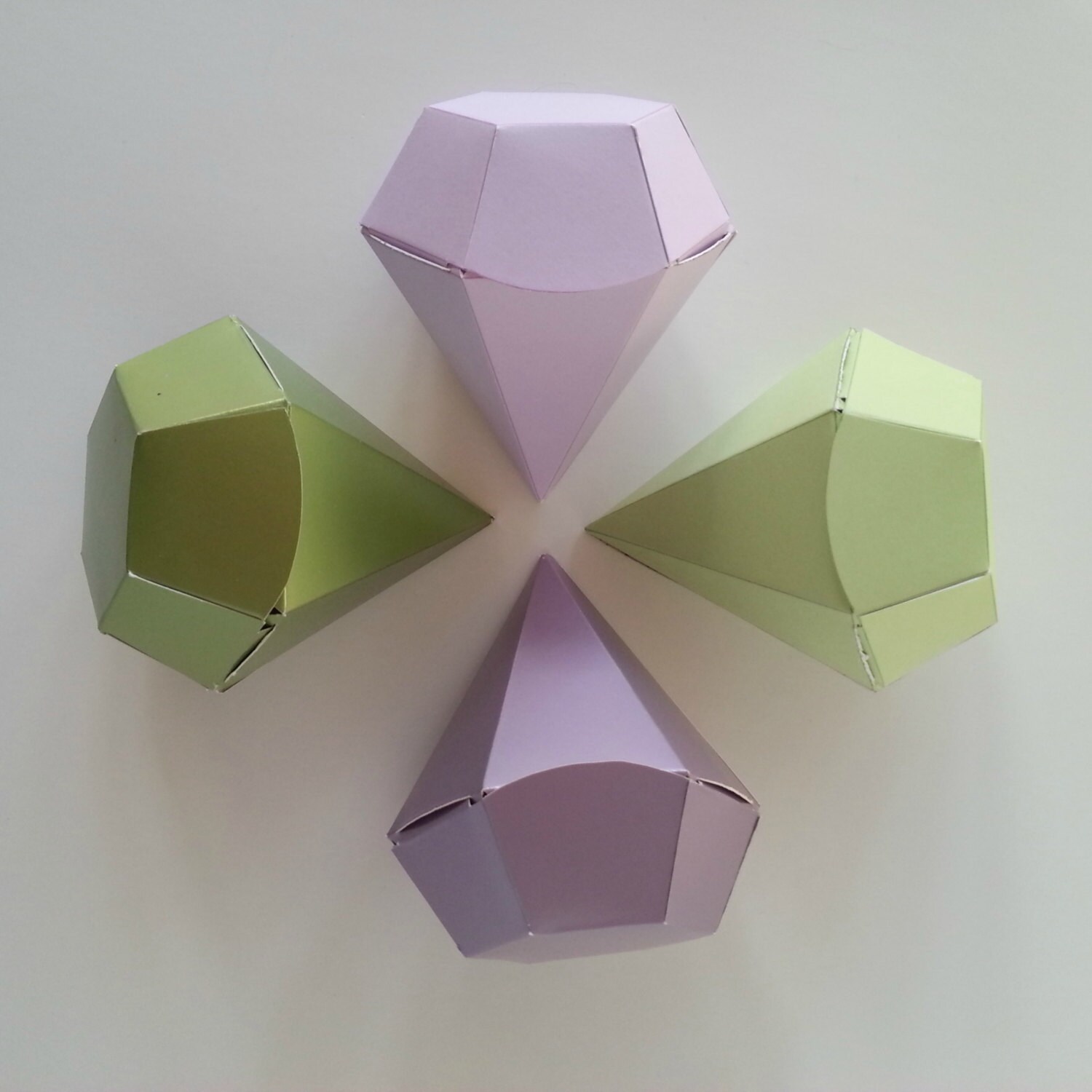 Printable Gem Gift Box DIY Downloadable PDF Template Fun - Etsy