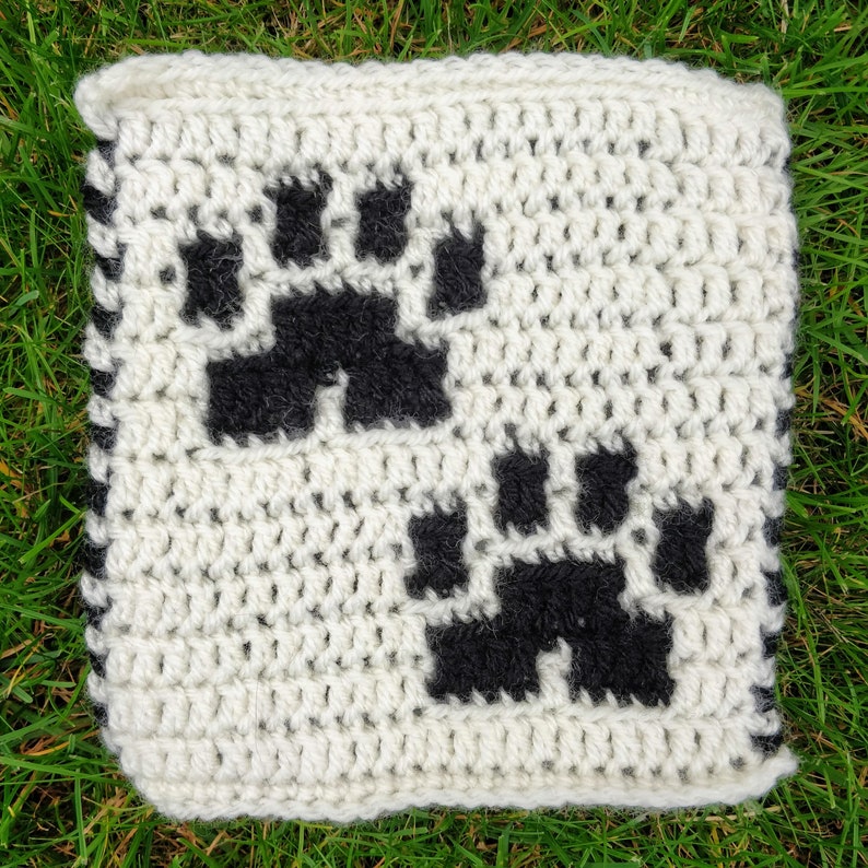 Cat & Paw Motifs Simple Overlay Mosaic Crochet MOTIFS Collection - Etsy