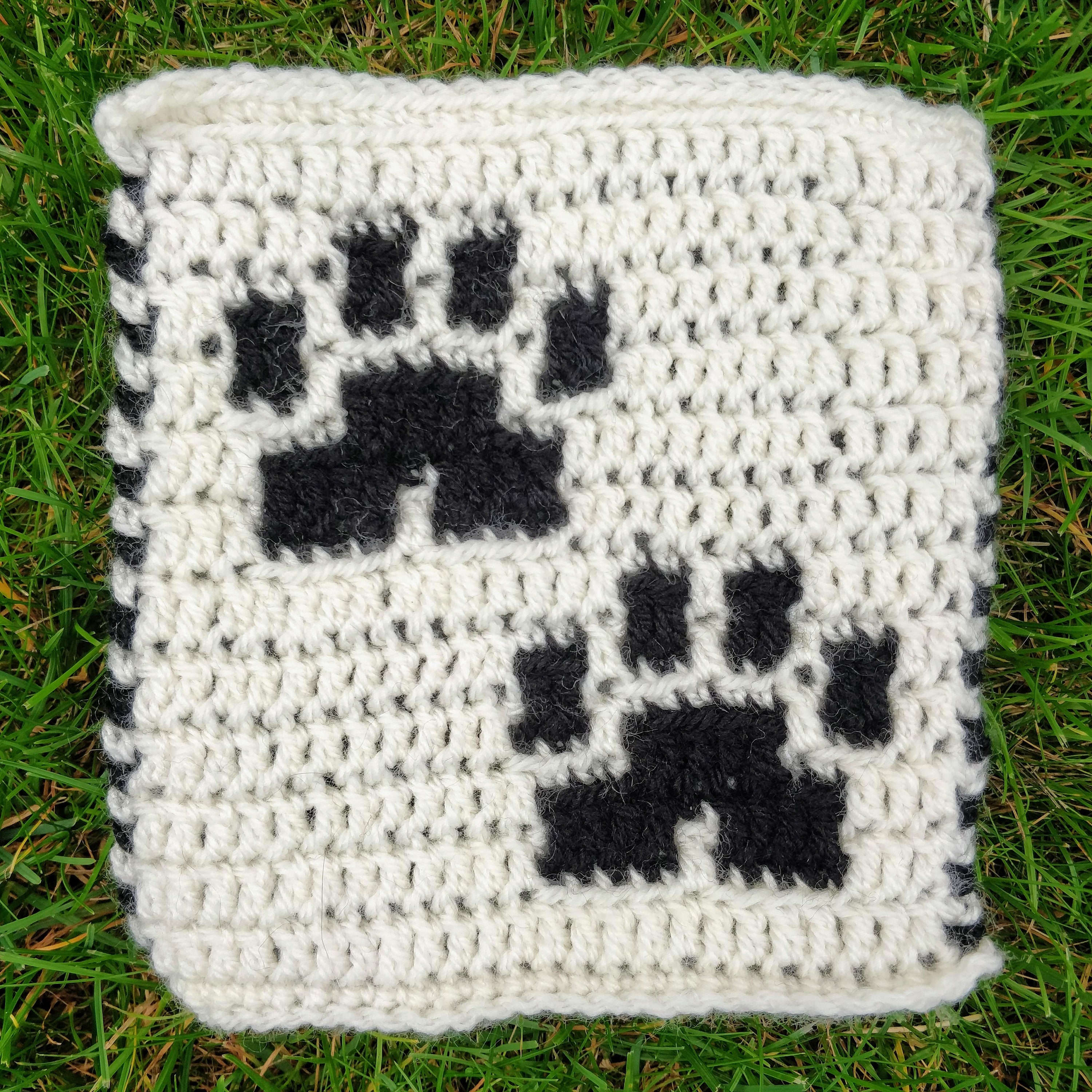Cat & Paw Motifs Simple Overlay Mosaic Crochet MOTIFS Collection - Etsy