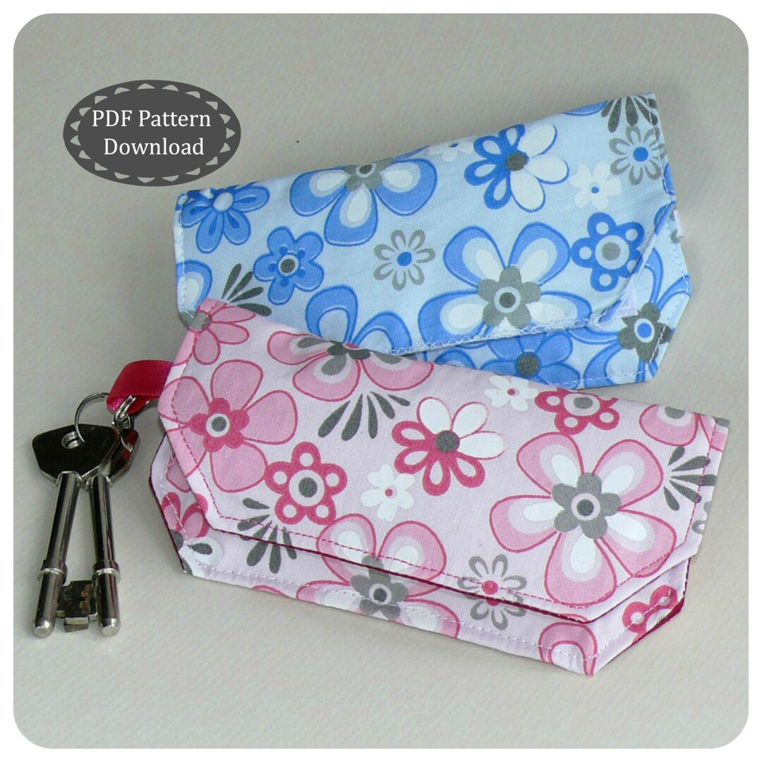 Key Chain Coin Purse Bag PDF Pattern Download - Etsy
