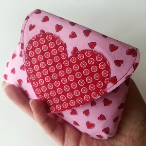 Heart Coin Purse - PDF Instant Download Sewing Pattern - Easy Simple ...