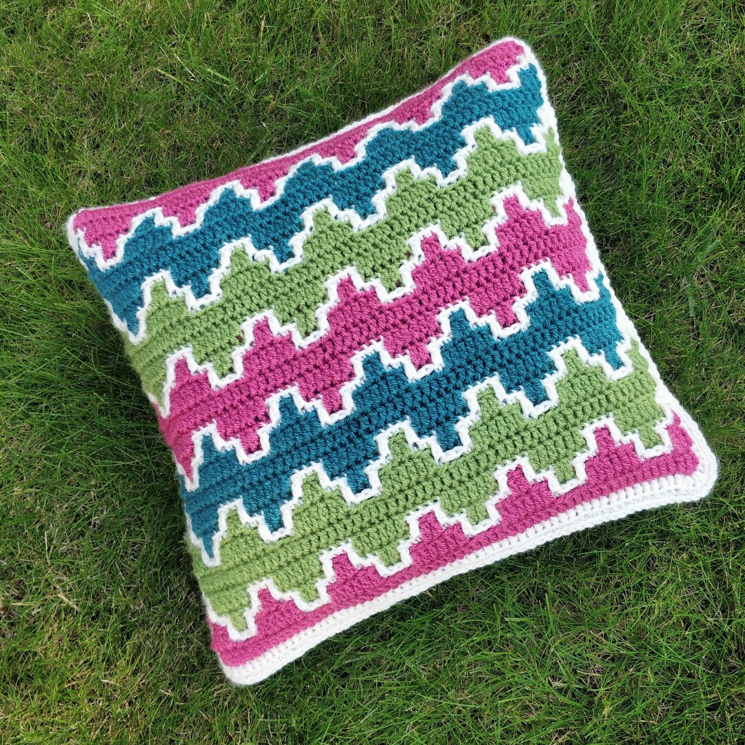 CROCHET PATTERN - Zany Zig Zag - Overlay Mosaic Crochet - Easy Fun ...