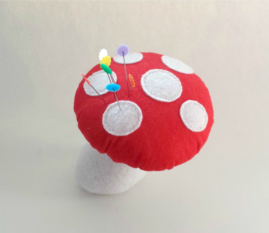 Toadstool Pin Cushion / Toy PDF Sewing Pattern Download - Etsy