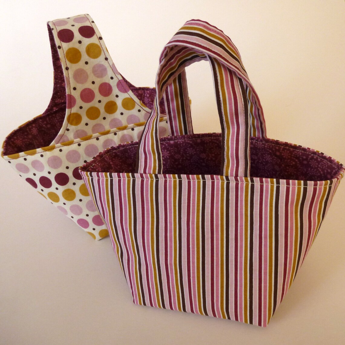 Cube Bag Basket - PDF Sewing Pattern Download - Sizes 4" or 6" (10cm or ...