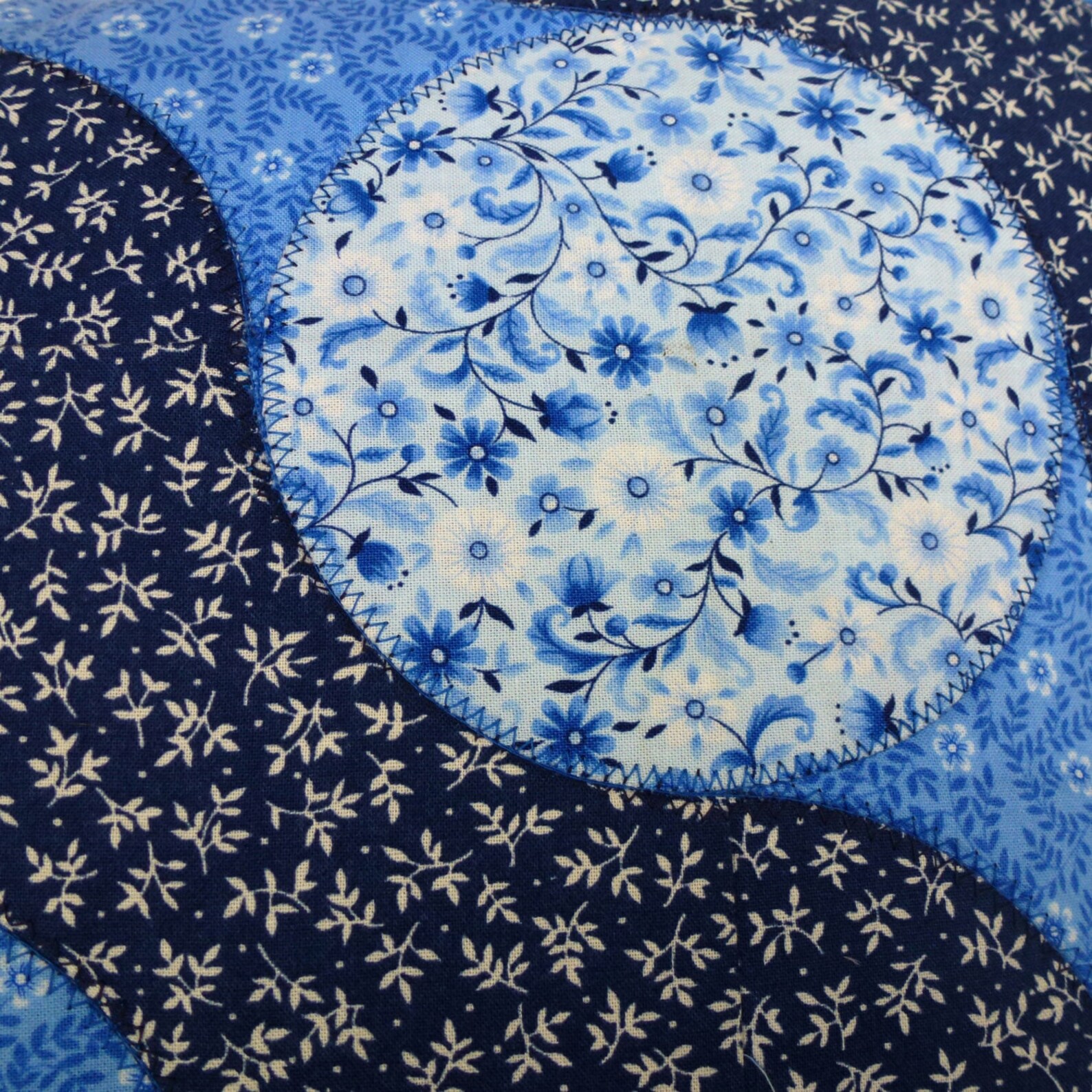 Moon Waves Patchwork Quilt Block - PDF Sewing Pattern Download ...