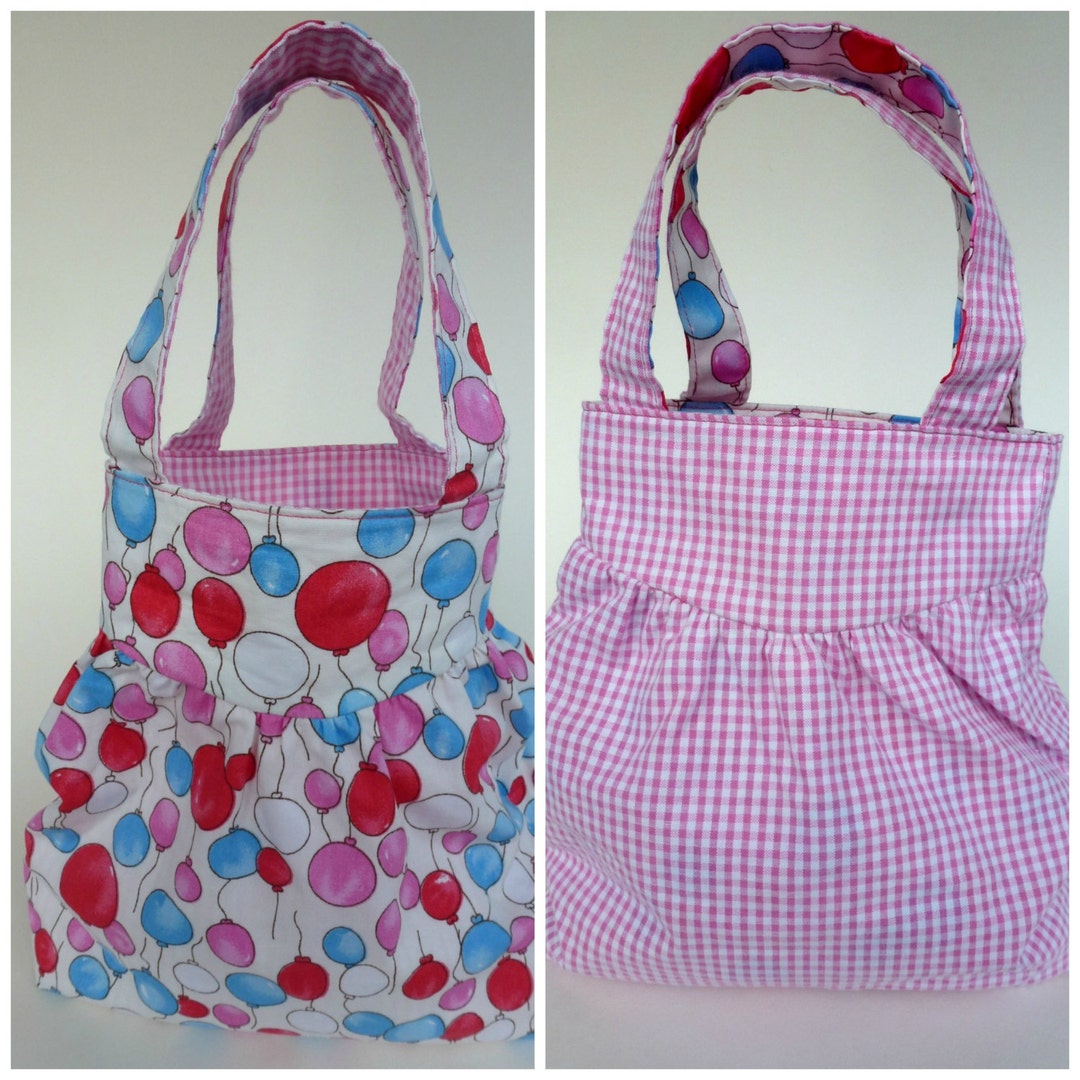 Reversible Puff Bag - PDF Instant Sewing Pattern Download - Easy - Etsy