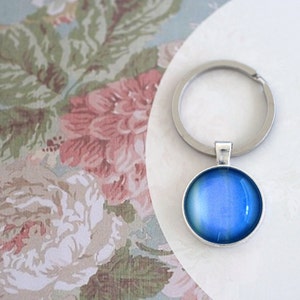 Uranus, Uranus Keychain, Planet Uranus, Space Keychain, Space, Galaxy ...