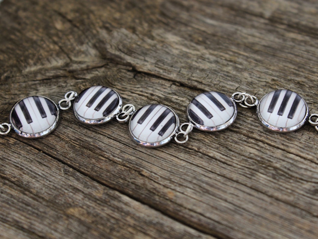 Piano Bracelet, Piano Keyboard, Piano, Notes Bracelet, Music Bracelet ...