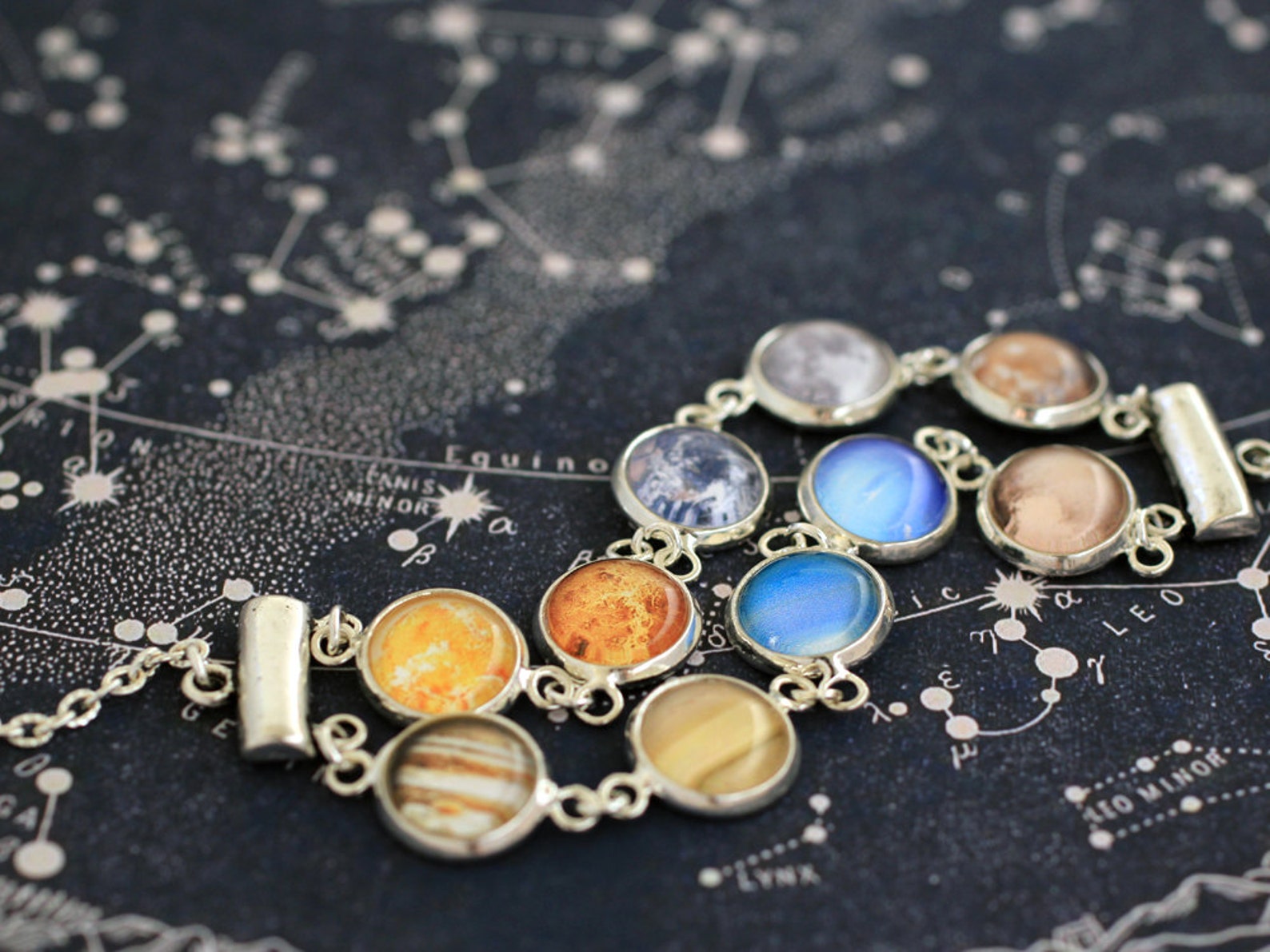 Solar System Bracelet Planets Bracelet Space Bracelet Earth | Etsy