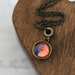 Mars Necklace, Mars Jewelry, Mars, Mars Pendant, Two Sided Mars ...