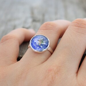 Earth, Earth Jewelry, Earth Ring, Planet Ring, Solar System Ring, World ...