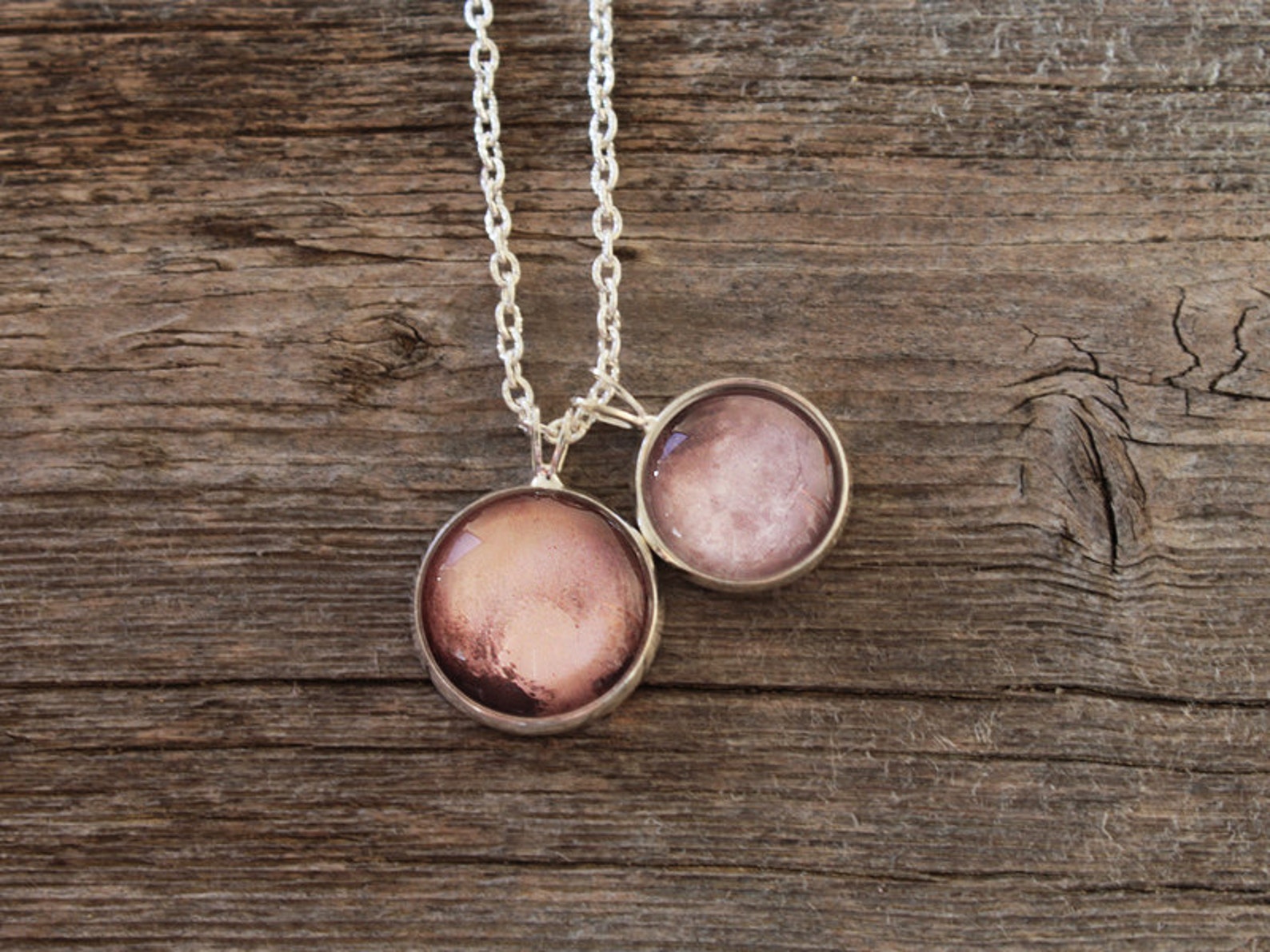 Pluto and Charon Pluto Pluto Necklace Charon Necklace - Etsy