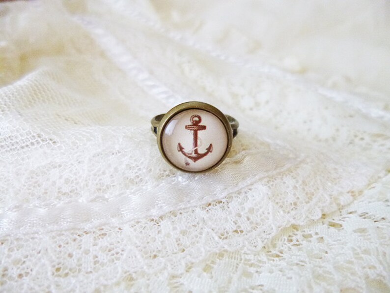 Anchor Ring, Anchor, Retro Anchor, Anchor Jewelry, Nautical Ring ...