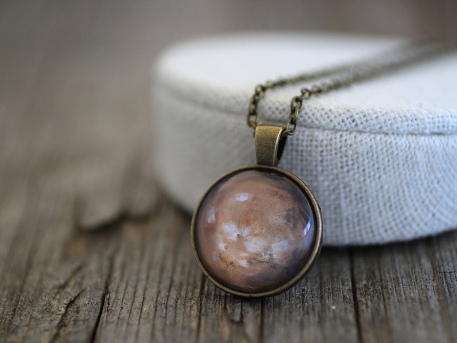 Planet Mars Necklace Mars Necklace Mars Mars Jewelry Mars - Etsy
