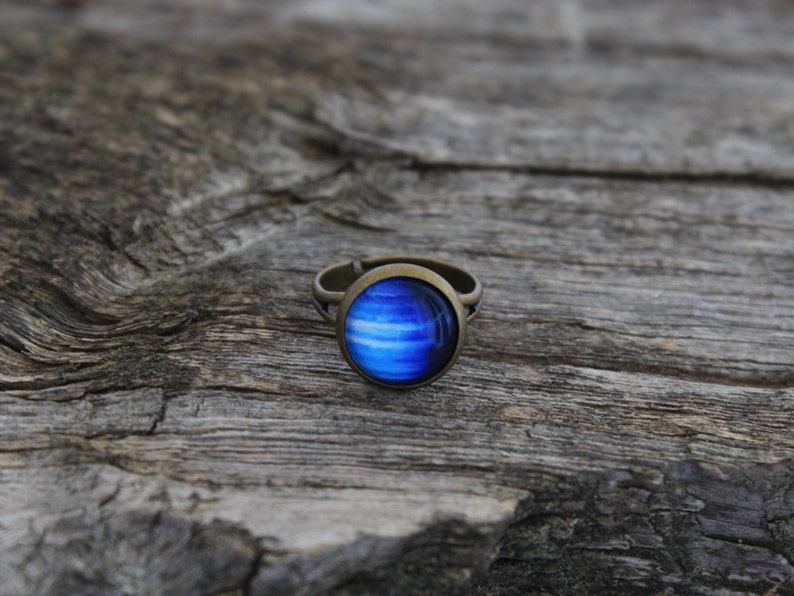 Neptune Neptune Ring Solar System Ring Planet Ring Blue | Etsy