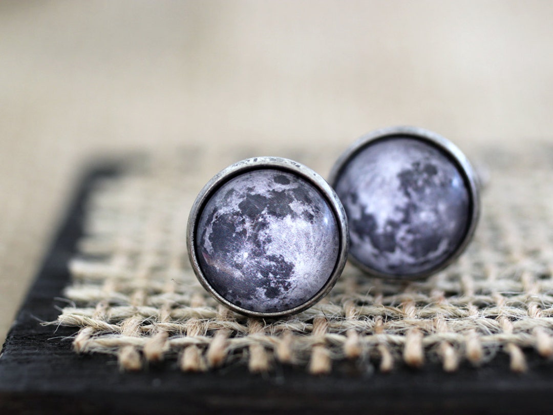 Full Moon Cufflinks, Moon Cufflinks, Moon Cuff Links, Science Cufflinks ...