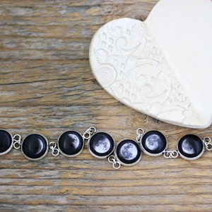 Moon Phases Bracelet, Phases of the Moon, Moon Bracelet, Lunar Phases ...