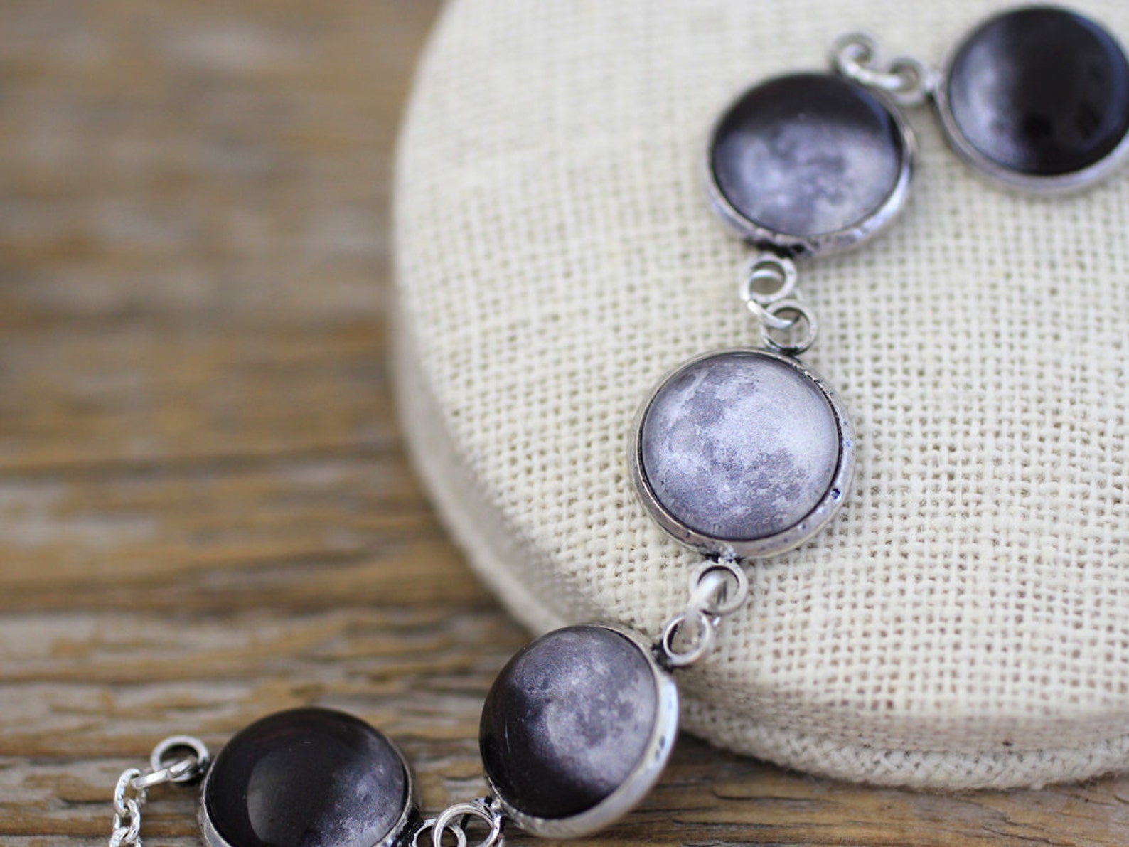 Moon Phase Bracelet Moon Phases Solar System Bracelet Moon - Etsy