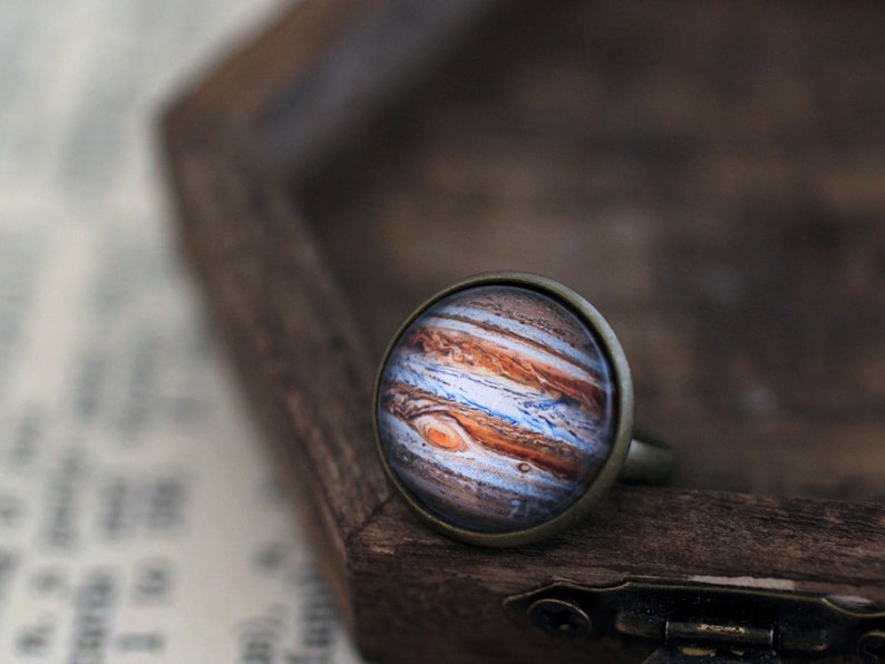 Jupiter Ring Jupiter Jupiter Jewelry Planet Ring Space - Etsy