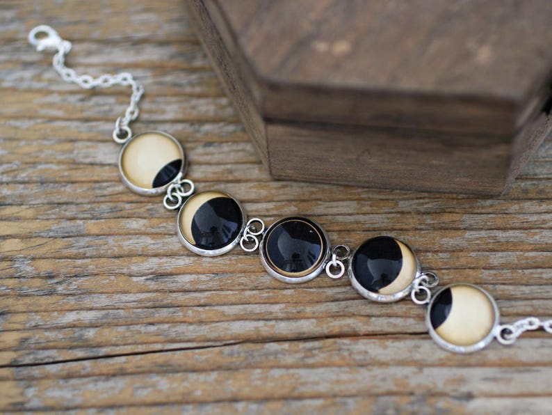 Solar Eclipse Bracelet, Solar Eclipse, Sun Eclipse, Sun Bracelet, Solar ...
