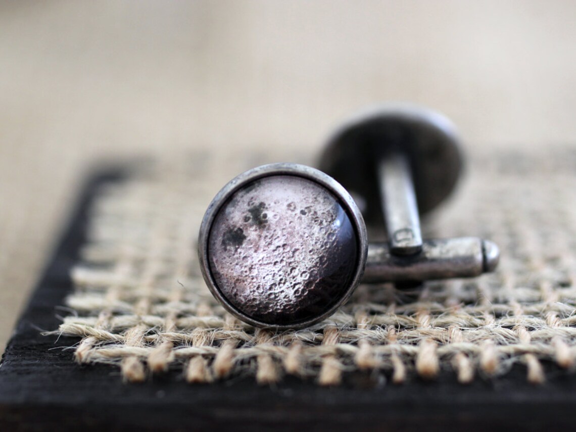 Moon Cufflinks, Moon Cuff Links, Moon Near and Far Side, Space ...