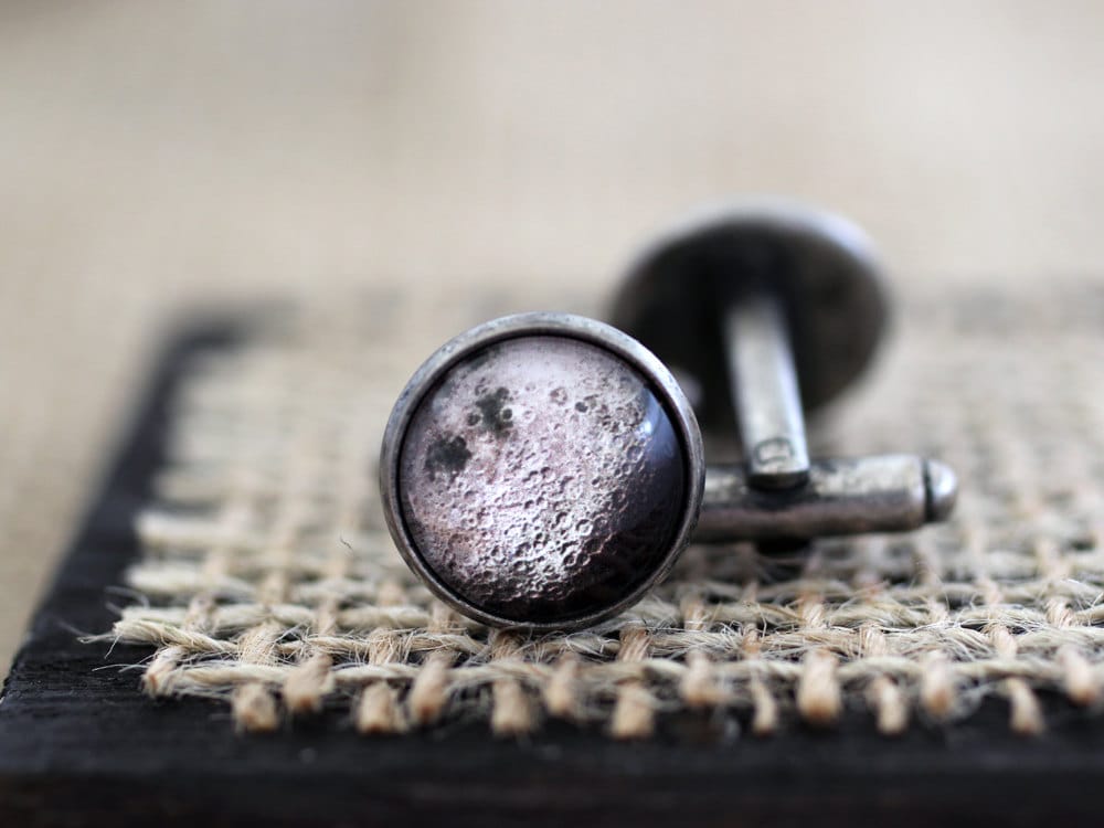 Moon Cufflinks, Moon Cuff Links, Moon Near and Far Side, Space ...
