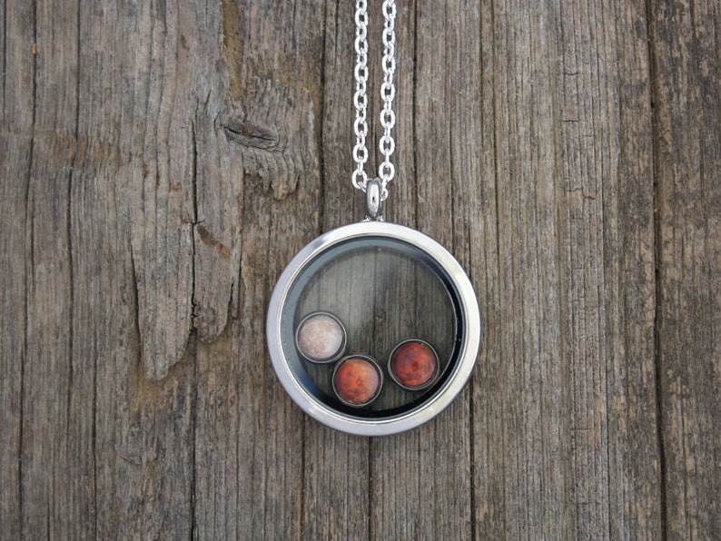 Lunar Eclipse Lunar Eclipse Necklace Lunar Eclipse Phases - Etsy