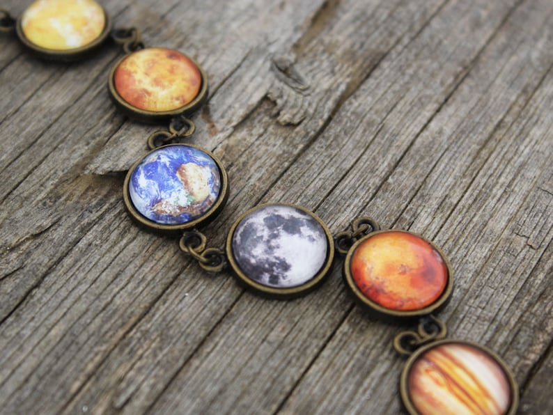 Solar System Bracelet Planet Bracelet Galaxy Bracelet - Etsy