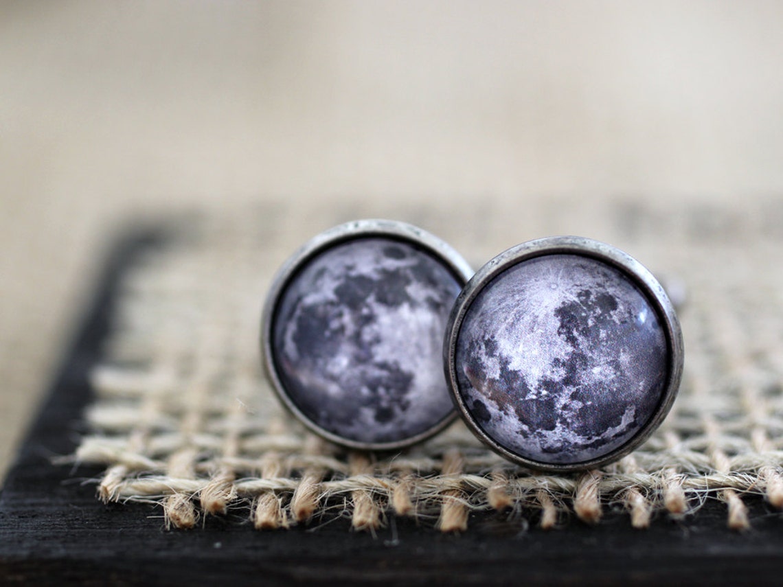 Full Moon Cufflinks, Moon Cufflinks, Moon Cuff Links, Science Cufflinks ...