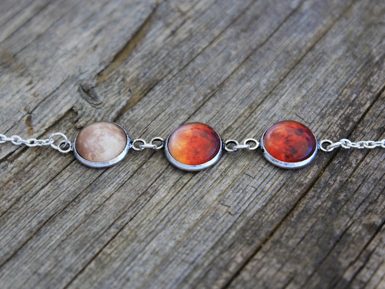 Lunar Eclipse Bracelet Lunar Eclipse Moon Eclipse Moon - Etsy