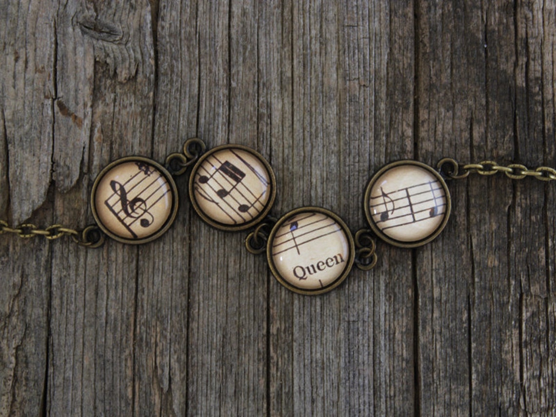 Music Bracelet Notes Bracelet Piano Bracelet Retro Music | Etsy