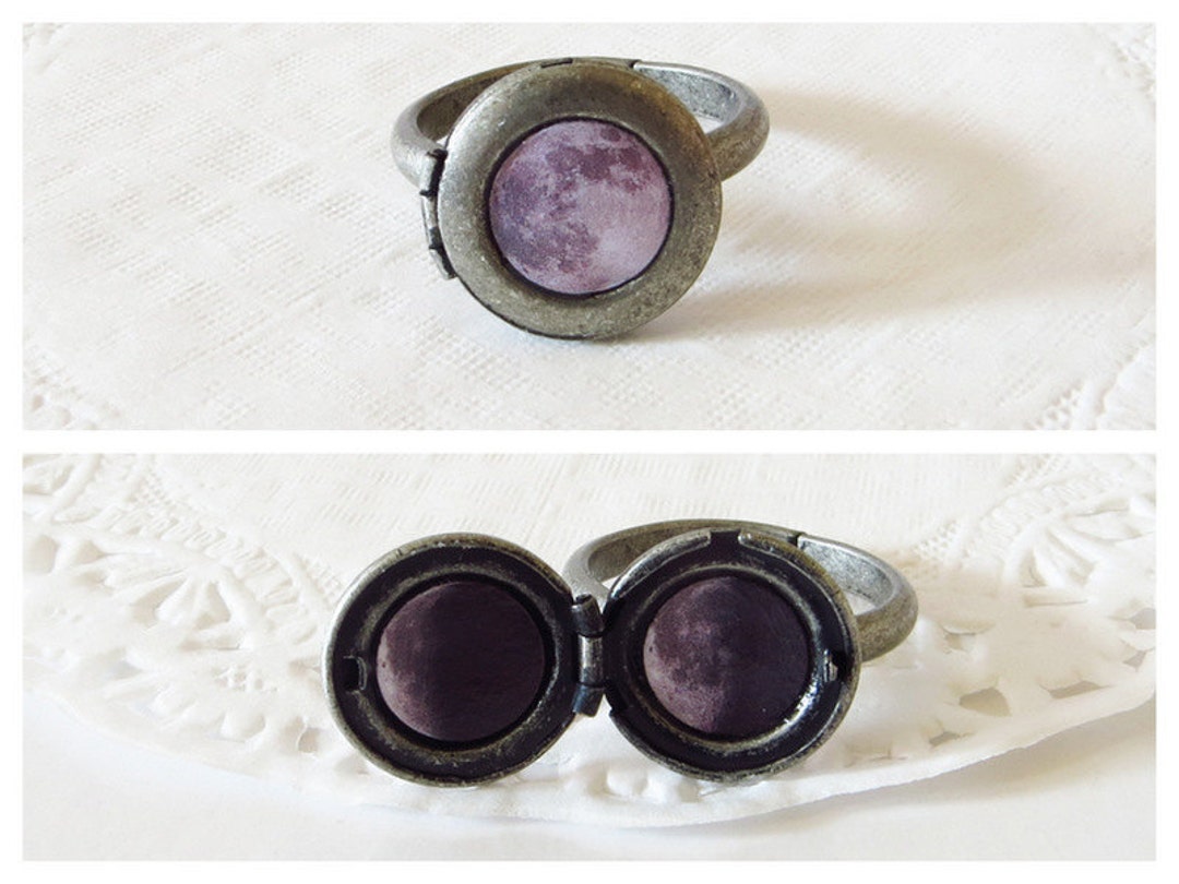Moon Ring Full Moon Ring Moon Moon Phases Ring Lunar - Etsy