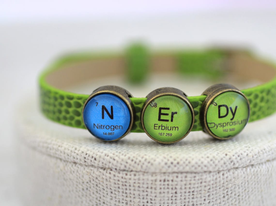 Nerd Periodic Table, Nerdy Periodic Table Bracelet, Periodic Table, N ...