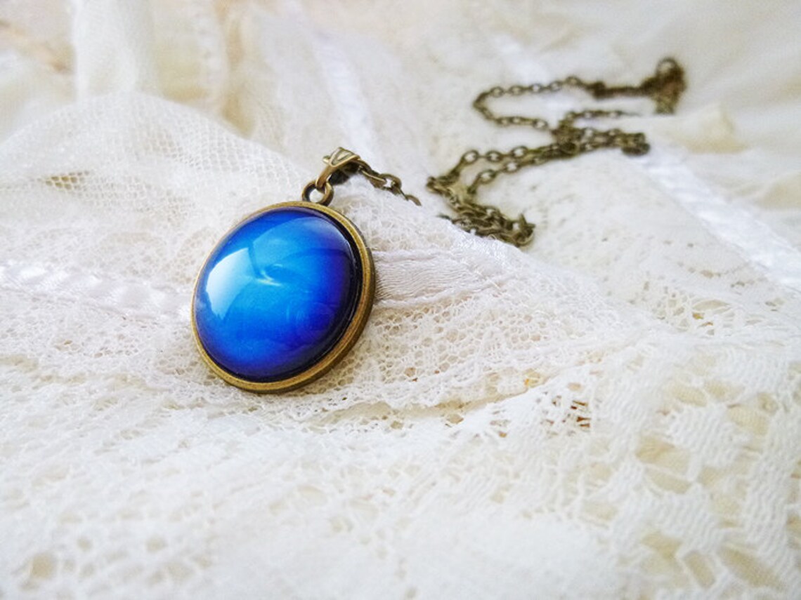 Neptune Necklace Neptune Neptune Pendant Solar System | Etsy