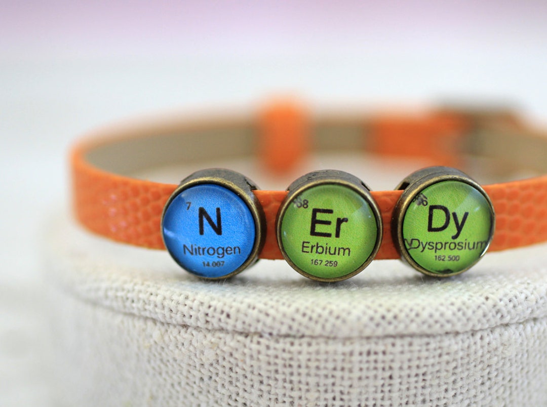 Nerd Periodic Table, Nerdy Periodic Table Bracelet, Periodic Table, N ...