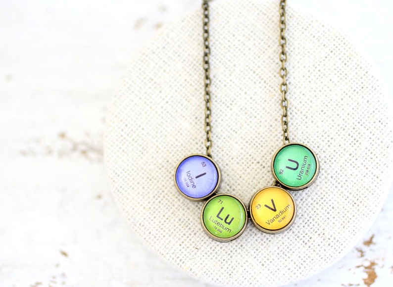 I Love You, I Love You Necklace, Periodic Table, I Lu V U, Periodic ...