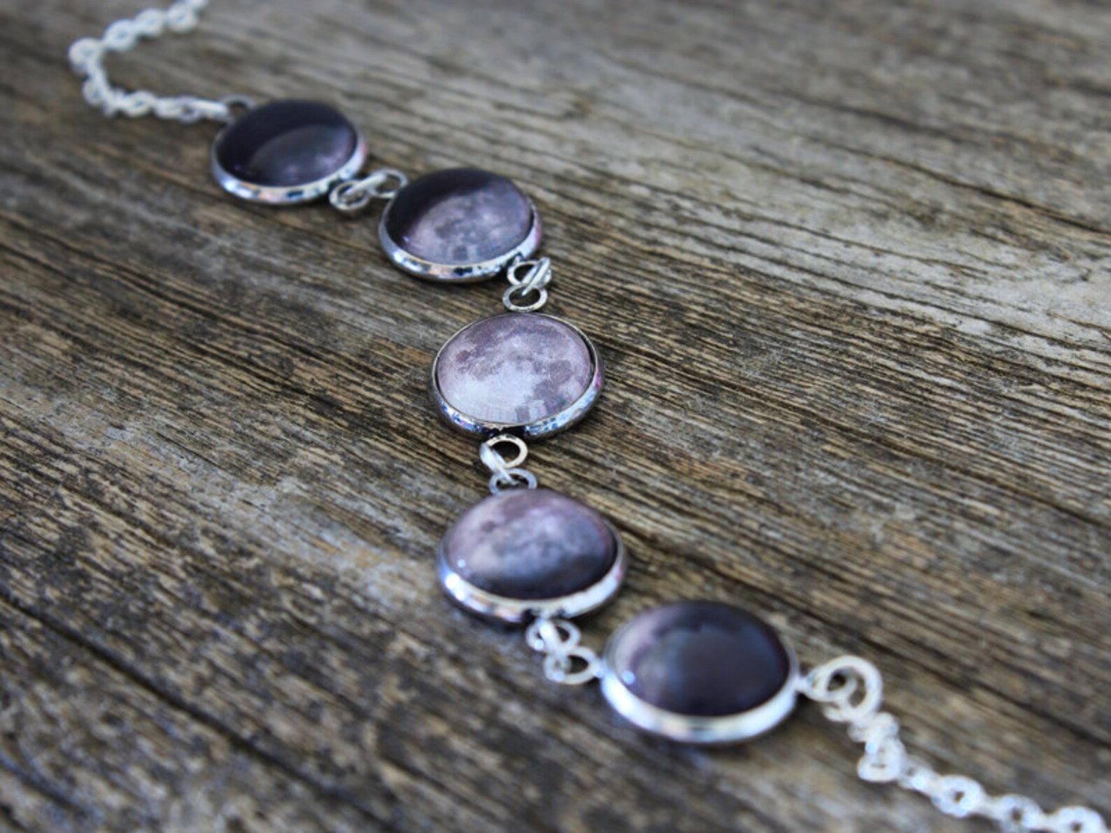 Moon Phase Bracelet Moon Phases Solar System Bracelet Moon - Etsy