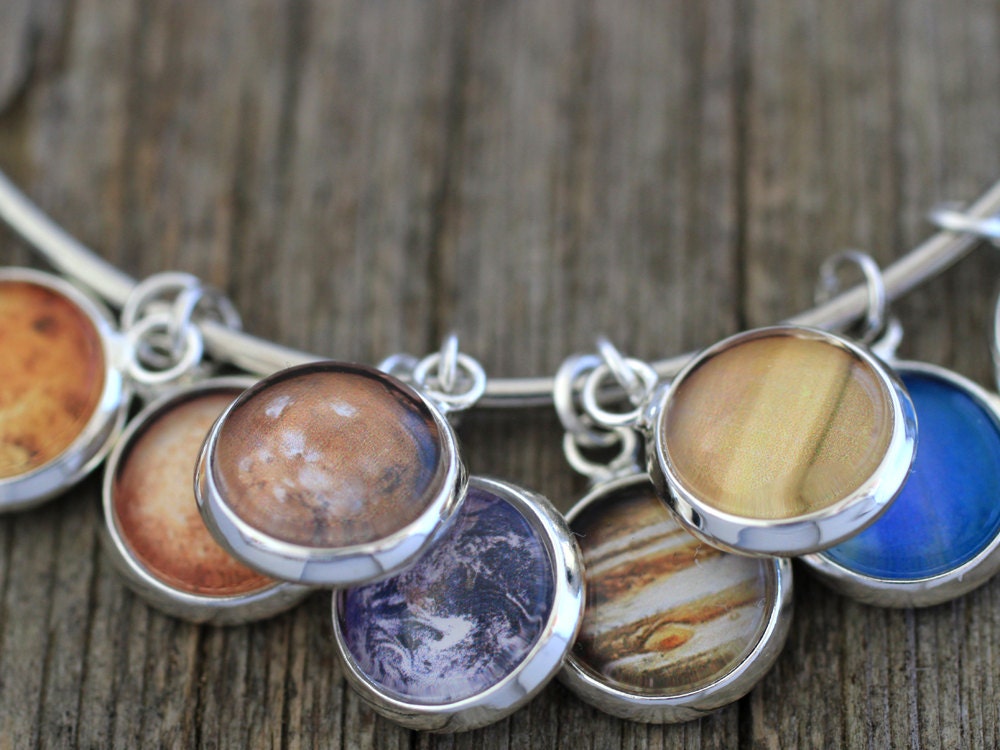 Planet Bracelet, Space Bracelet, Solar System, Nine Planets, 9 Planets ...