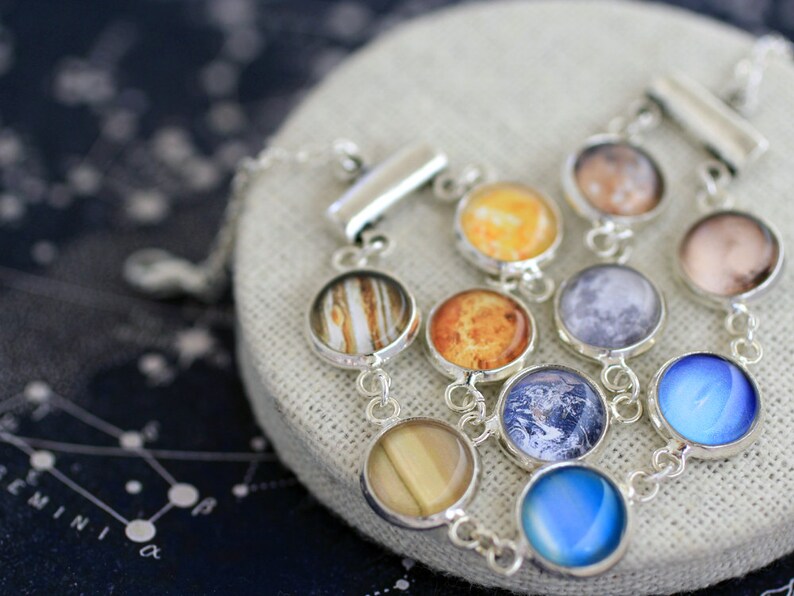 Solar System Bracelet Planets Bracelet Space Bracelet Earth | Etsy