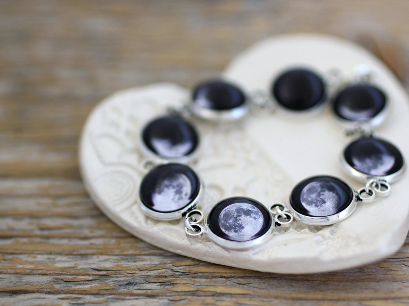 Moon Phases Bracelet Phases of the Moon Moon Bracelet Lunar - Etsy