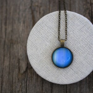 Planet Uranus Necklace, Uranus Necklace, Uranus, Space Necklace, Planet ...