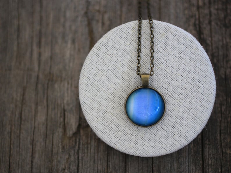 Planet Uranus Necklace Uranus Necklace Uranus Space | Etsy