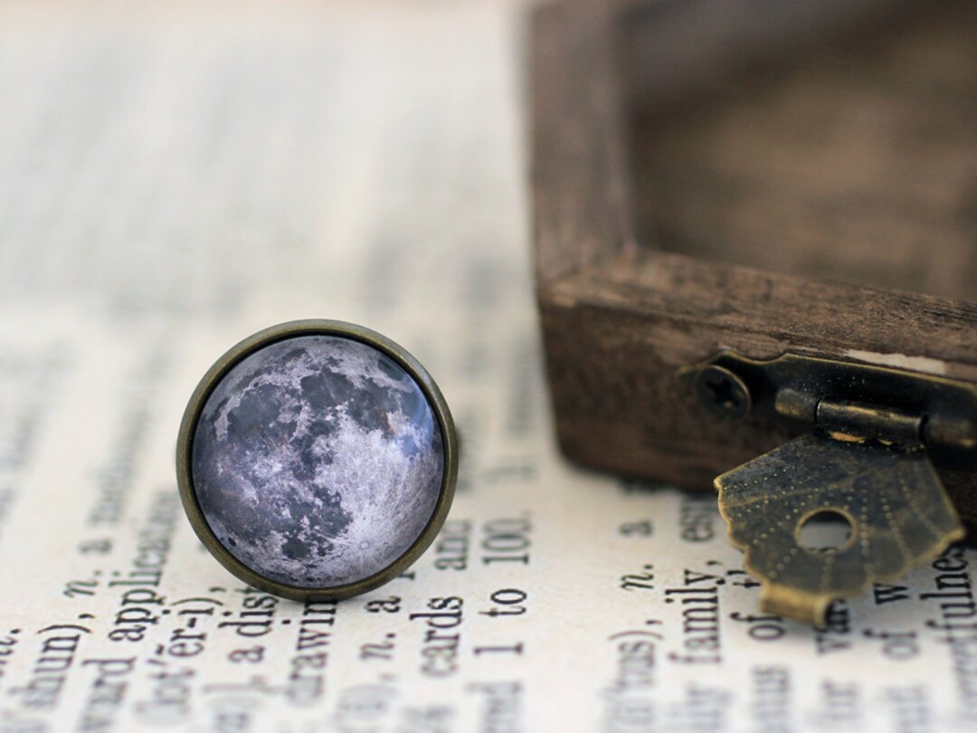 Moon Ring, Full Moon Ring, Solar System Ring, Moon Phase, Moon Jewelry ...